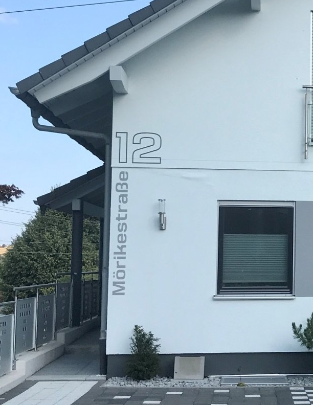 Luxus Hausnummer Fassade Malen Bilder