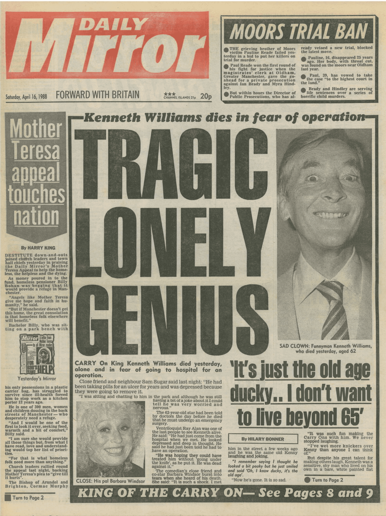 Kenneth Williams (1926 - 1988)