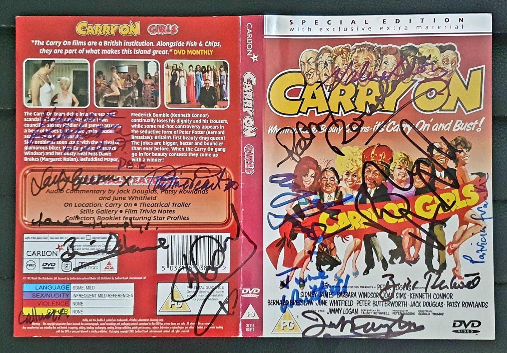 Carry On Films (Signed DVDs) 1967 to 1992