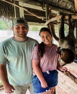 Pet a sloth at Amazing Animals Inc. Wildlife Preserve