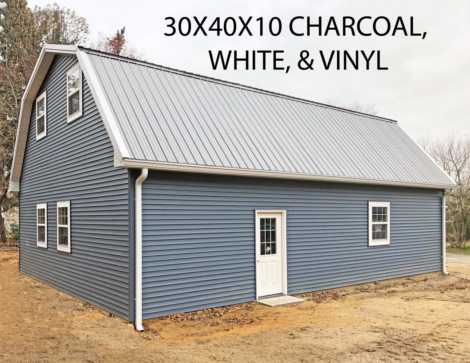 Pictures of Pole Buildings with Vinyl and Wood Siding