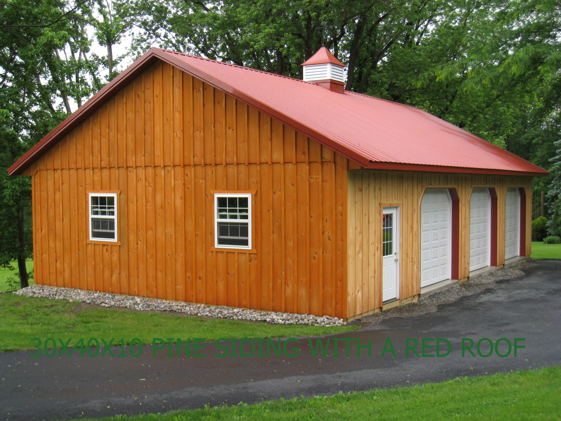 Pictures of Pole Buildings with Vinyl and Wood Siding