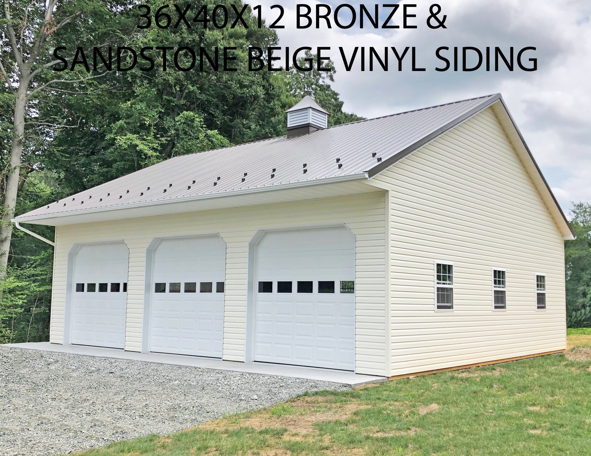 Pictures of Pole Buildings with Vinyl and Wood Siding