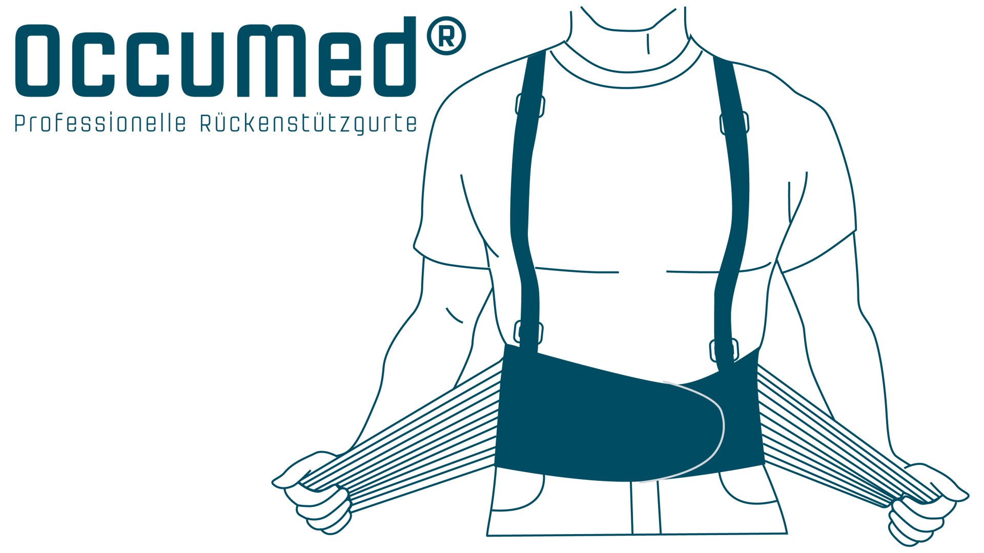 Professionelle Rückenstützgurte der Marke OccuMed