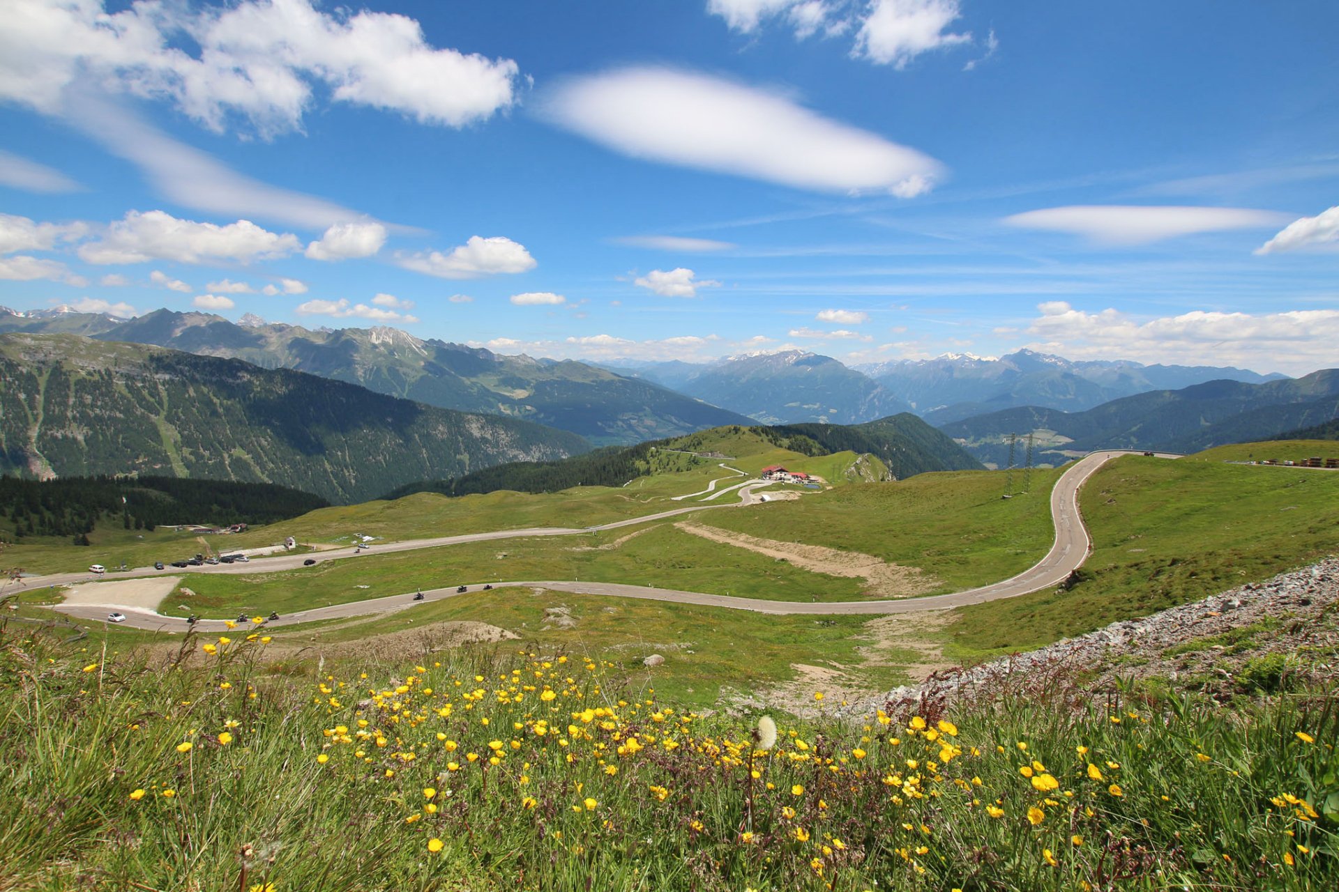 Bikertreff Edelweisshütte am Jaufenpass in Südtirol