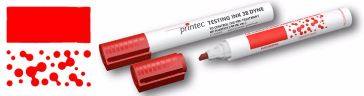 printec dyne 38 corona test pens for plastic films and surfaces