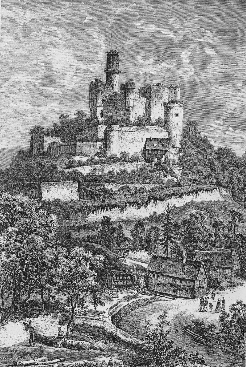 Burg Reichenberg auf Stichen und alten Postkarten