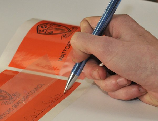 Write and Seal Labels - Self Laminating Labels - Langleylabels.com
