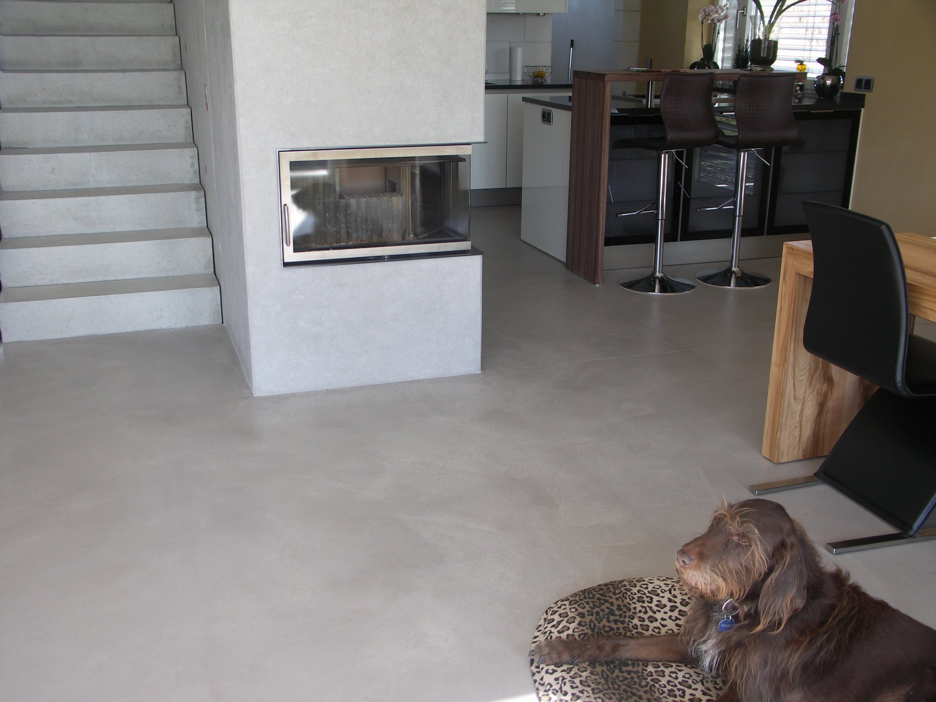 Fricker Fussböden Amtzell, farbiger Boden, Beschichtungen,