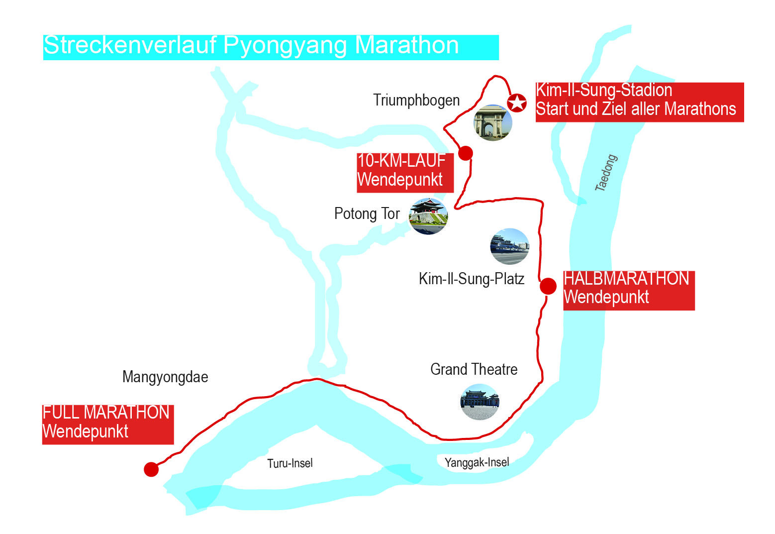 Nordkorea Gruppenreise: Pyongyang Marathon & Rundreise