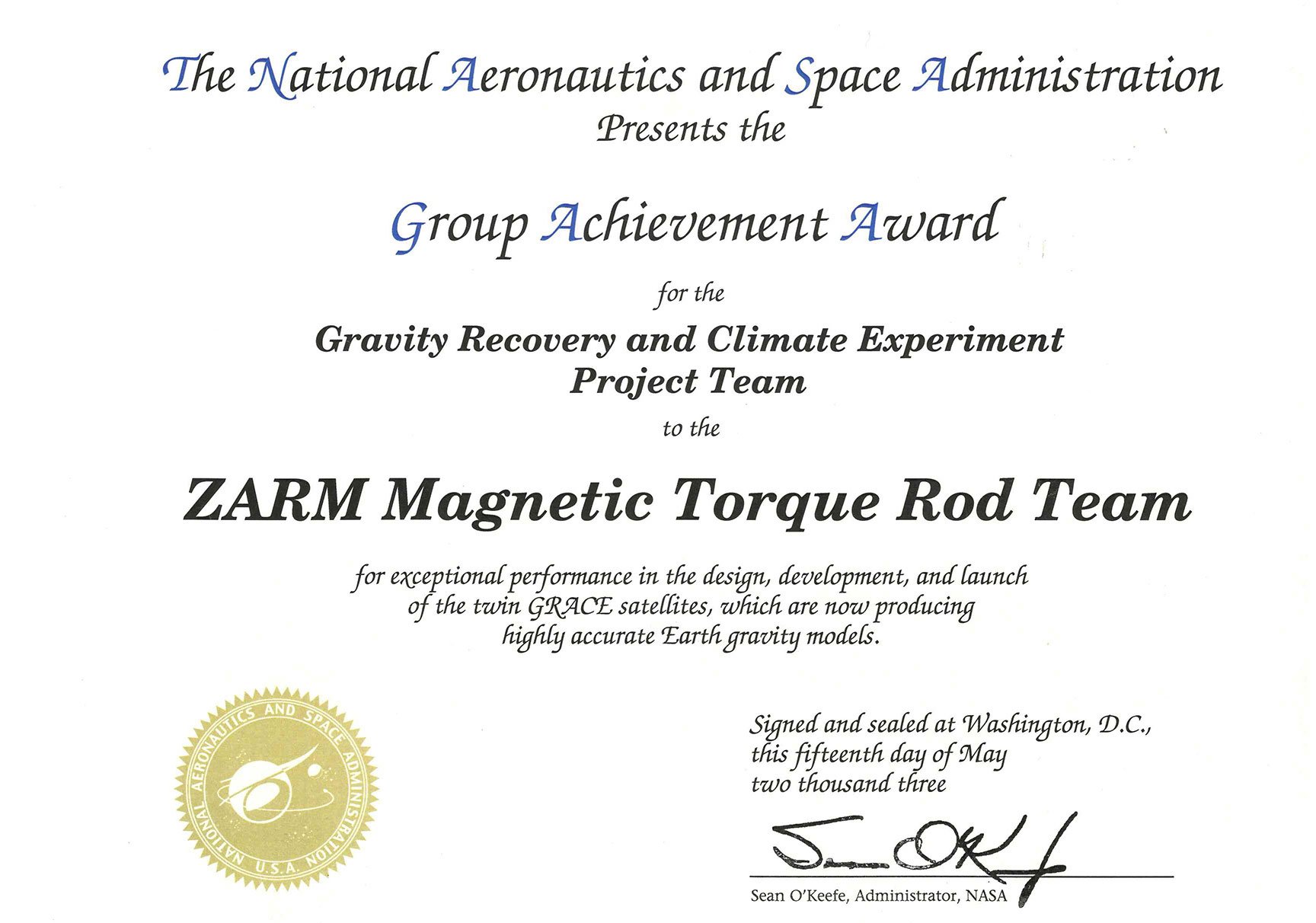 ZARM Technik AG - Solutions to reduce space mission costs