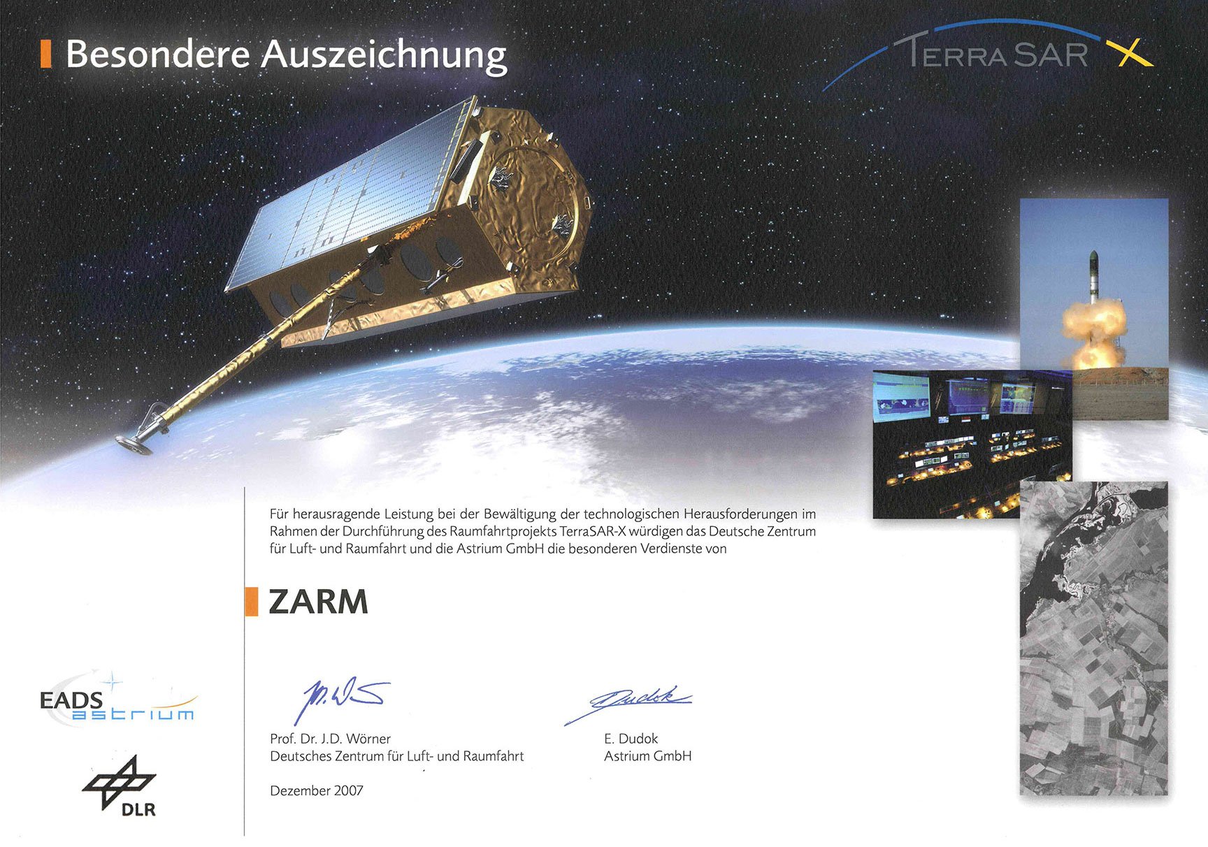 ZARM Technik AG - Solutions to reduce space mission costs