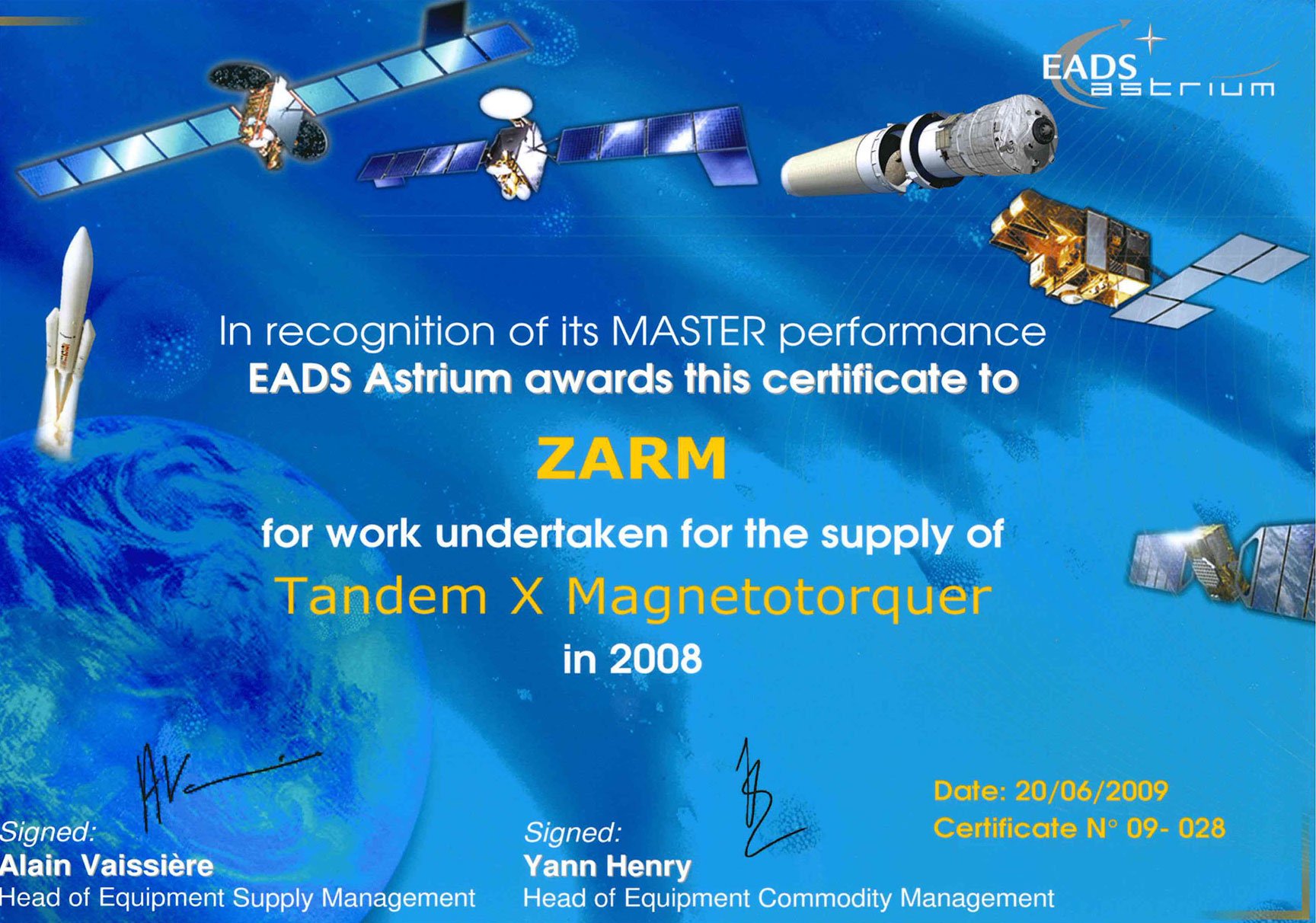 ZARM Technik AG - Solutions to reduce space mission costs