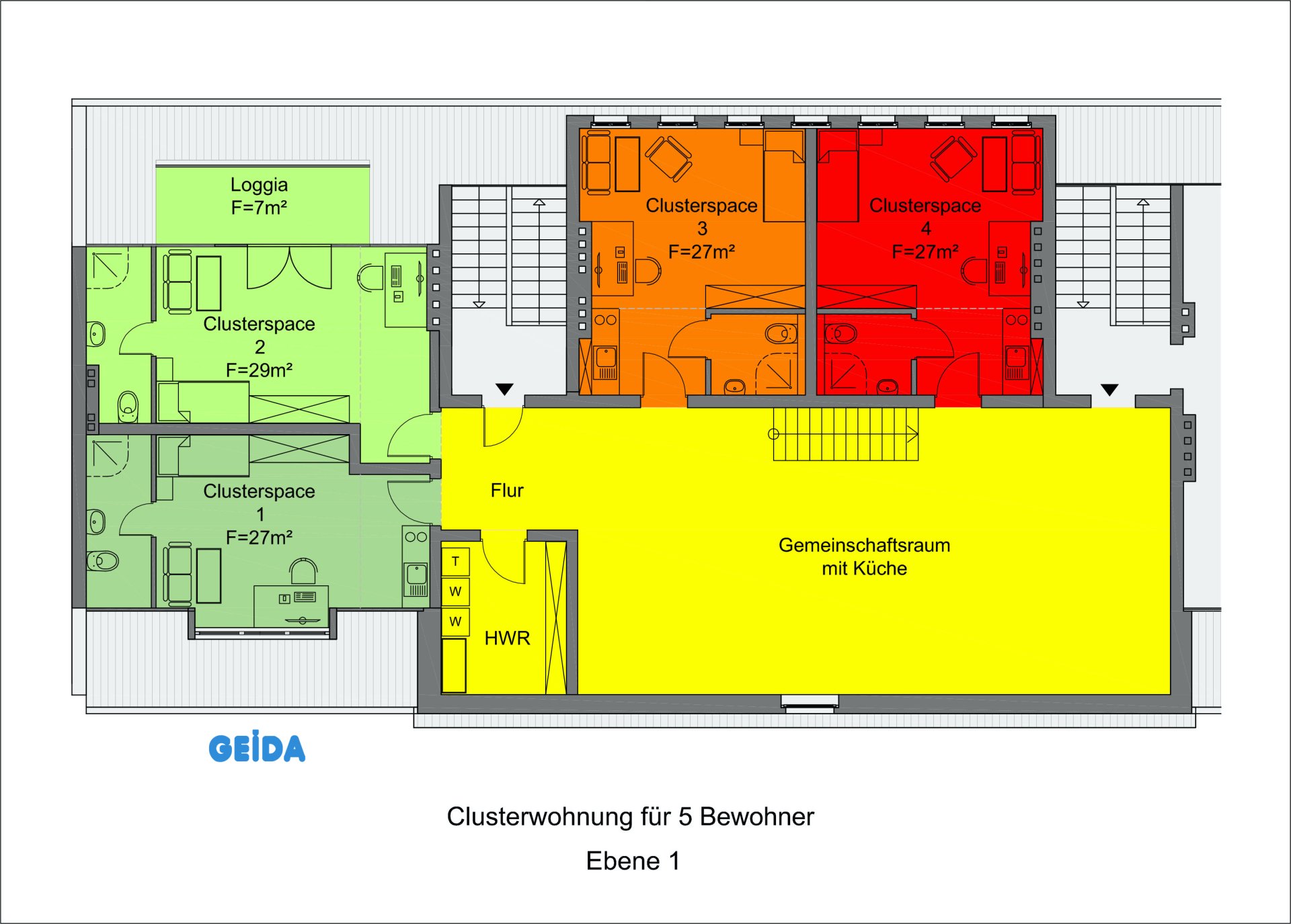 Dachausbau Clusterwohnung Architekt Berlin
