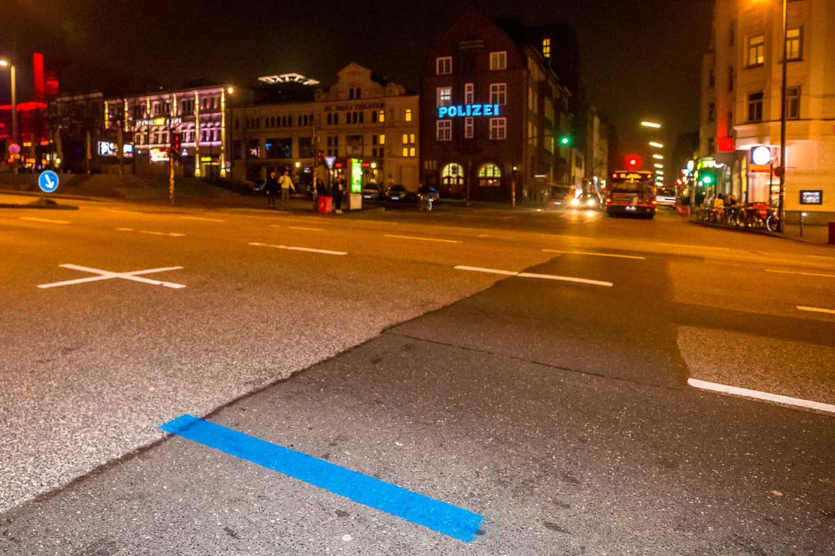 Die Blaue Linie für den Hannover- und Hamburg Marathon