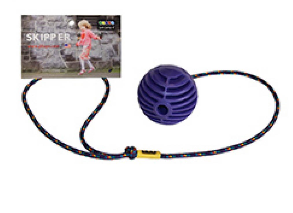 Green Skipper by Just Jump It toys ankle rope with colorful ball SKGN