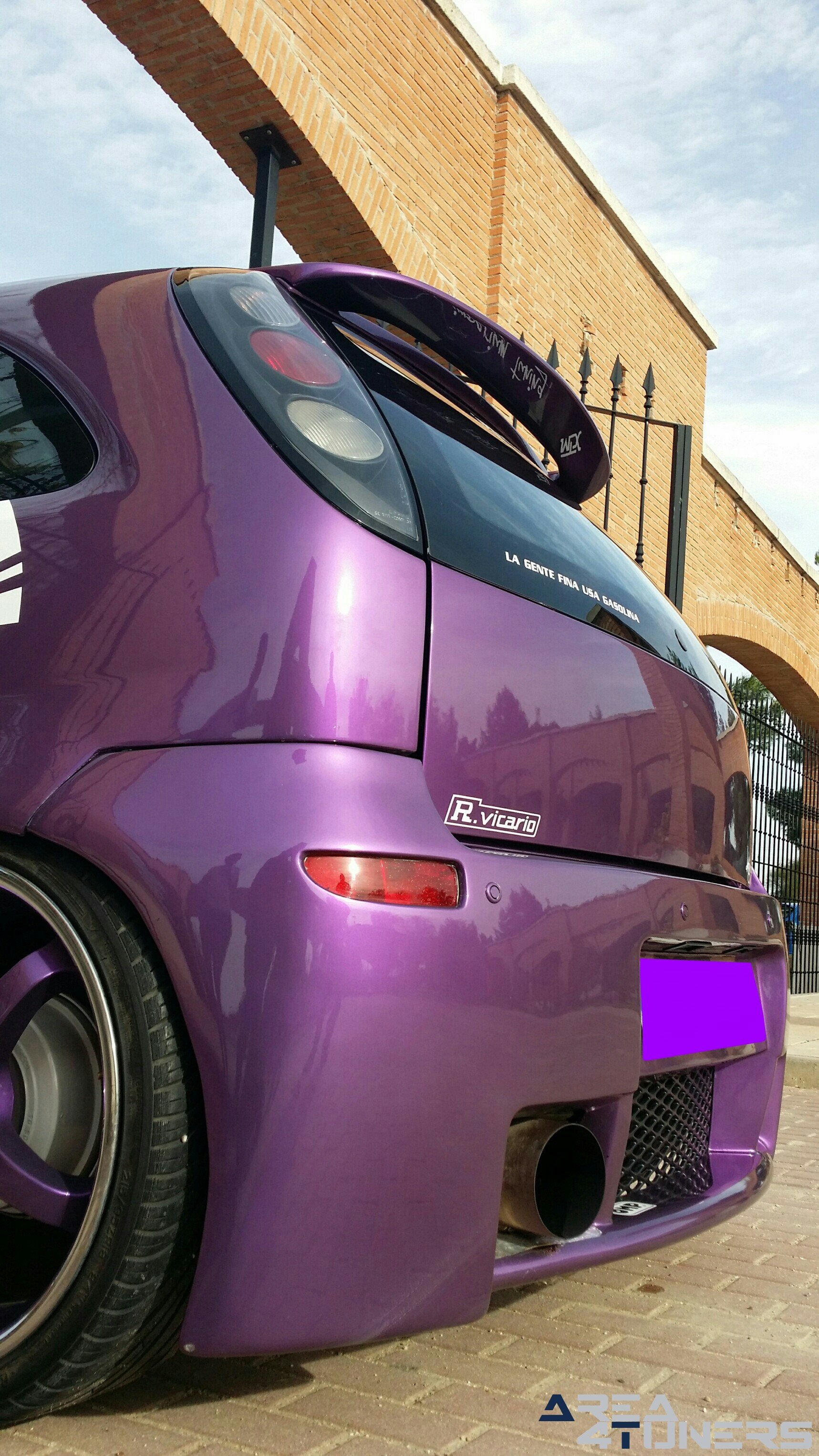 AREA4TUNERS COCHE TUNING OPEL CORSA PURPLE RIDE BUBBLE