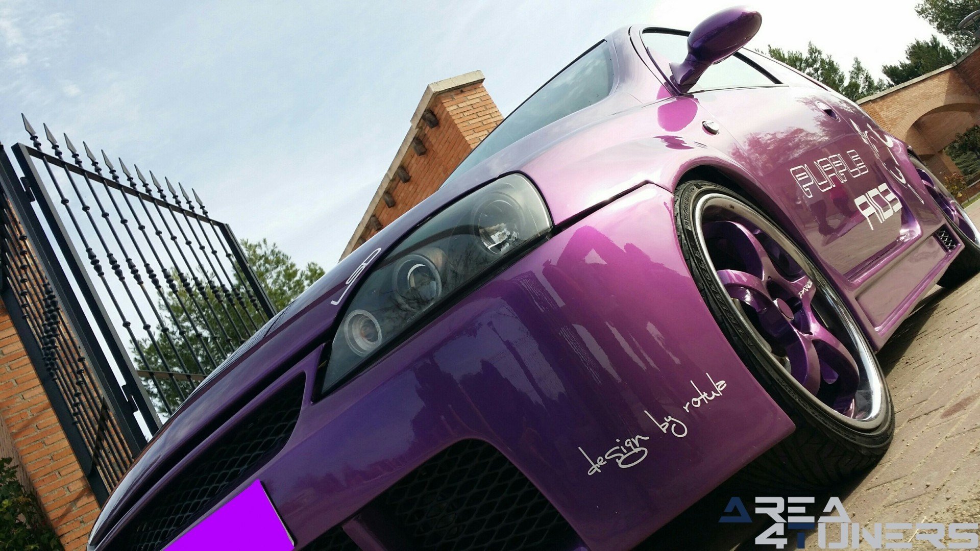 AREA4TUNERS COCHE TUNING OPEL CORSA PURPLE RIDE BUBBLE