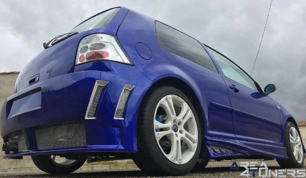 AREA4TUNERS COCHE TUNING VW GOLF BLUE HAPPY