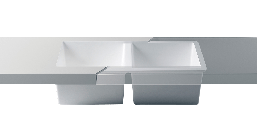 Vasche integrate per cucina in Betacryl - Ottavio snc arredamenti