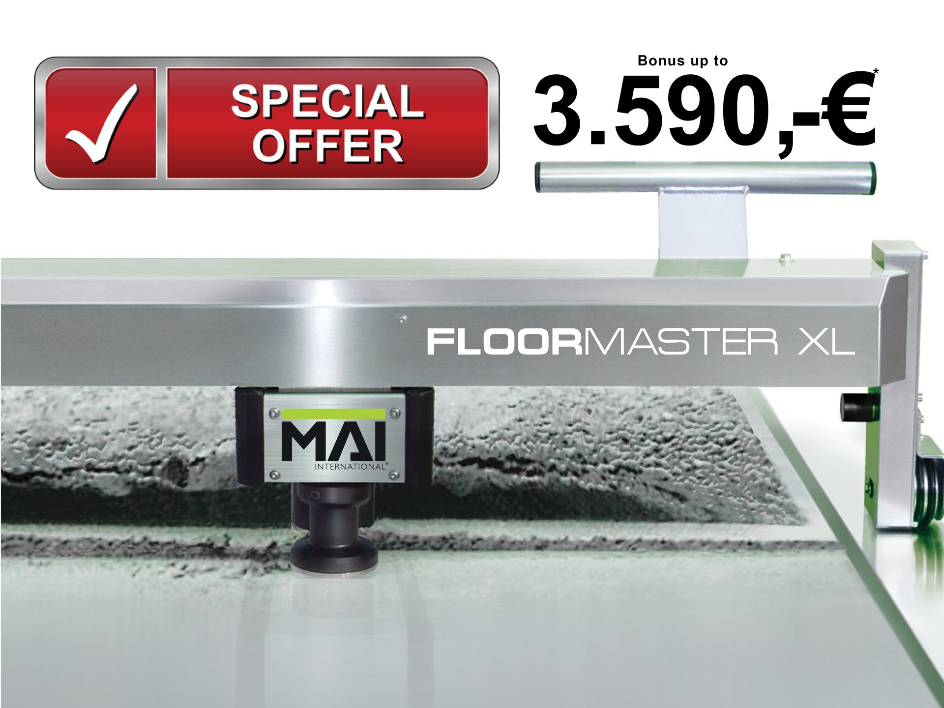 FLOORMASTER XL Vollautomatische Estrich- Abziehmaschine