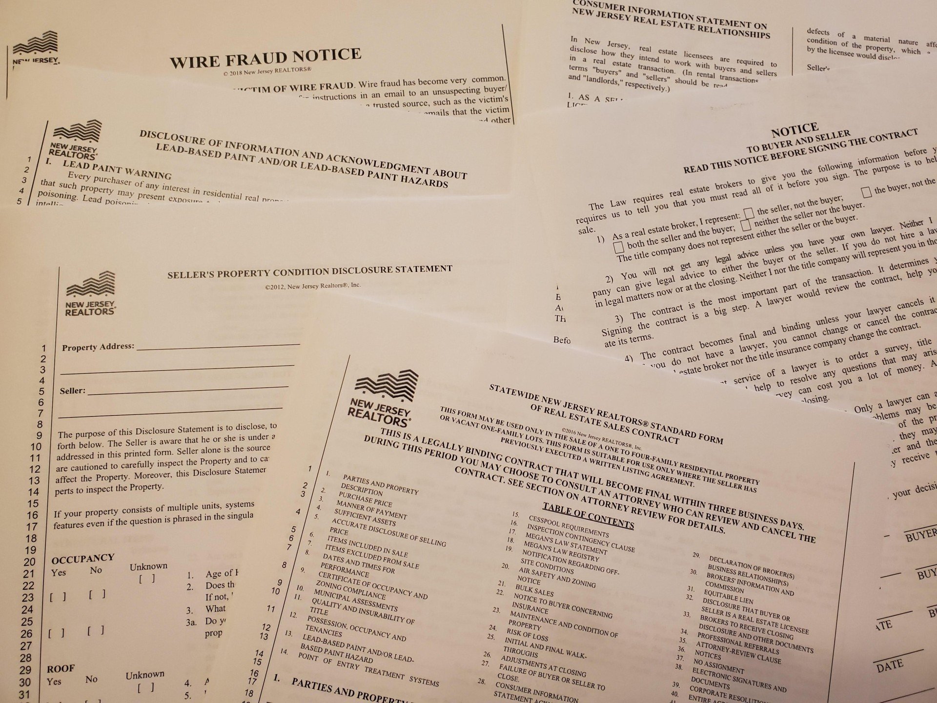 check out some of the paper work that is needed for a sale of real ...