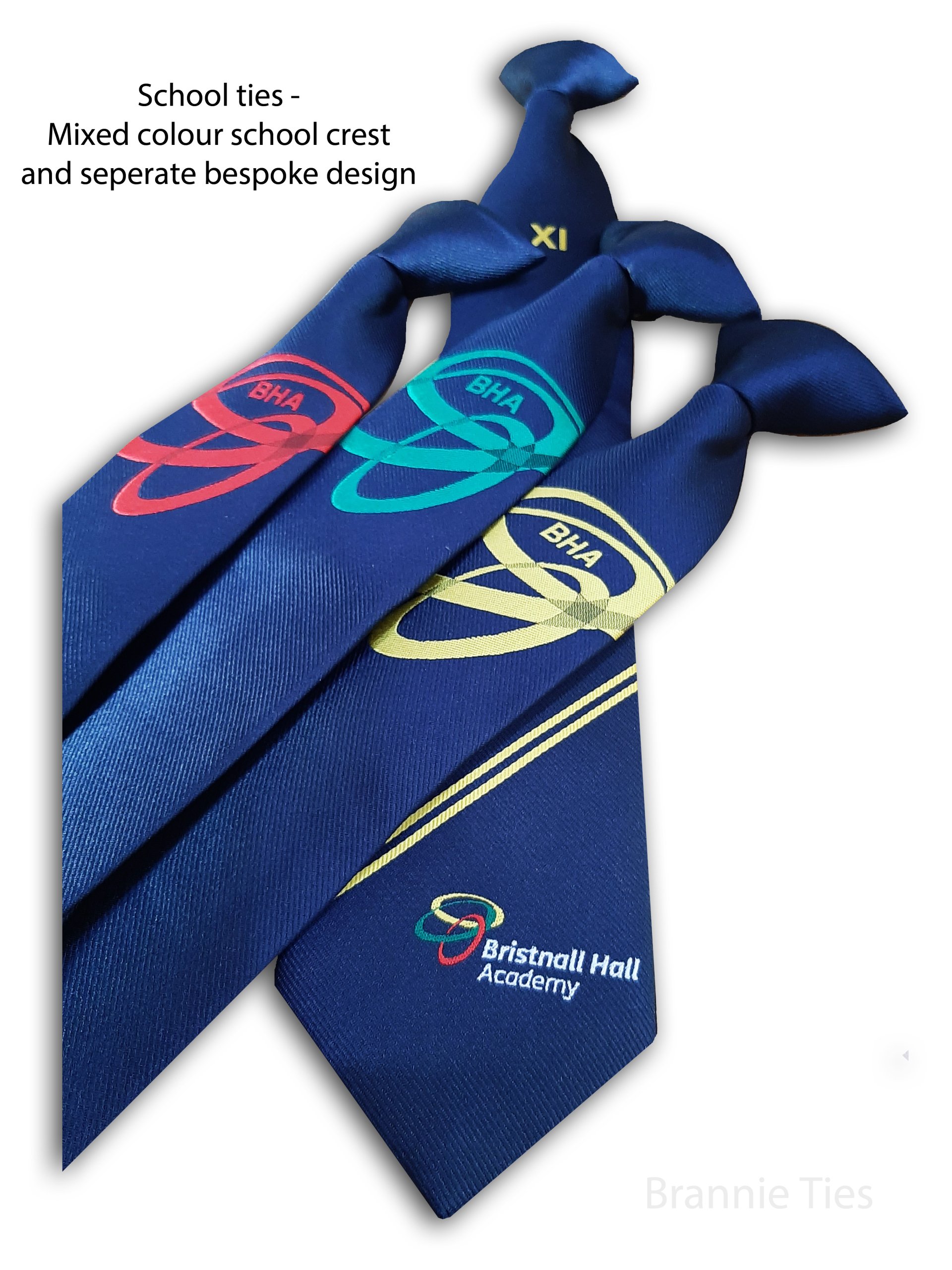 School ties with free logos & colour changes,