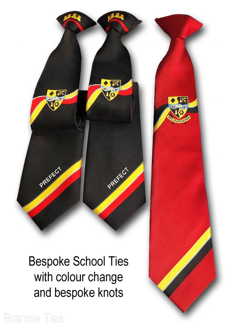 School ties with free logos & colour changes,
