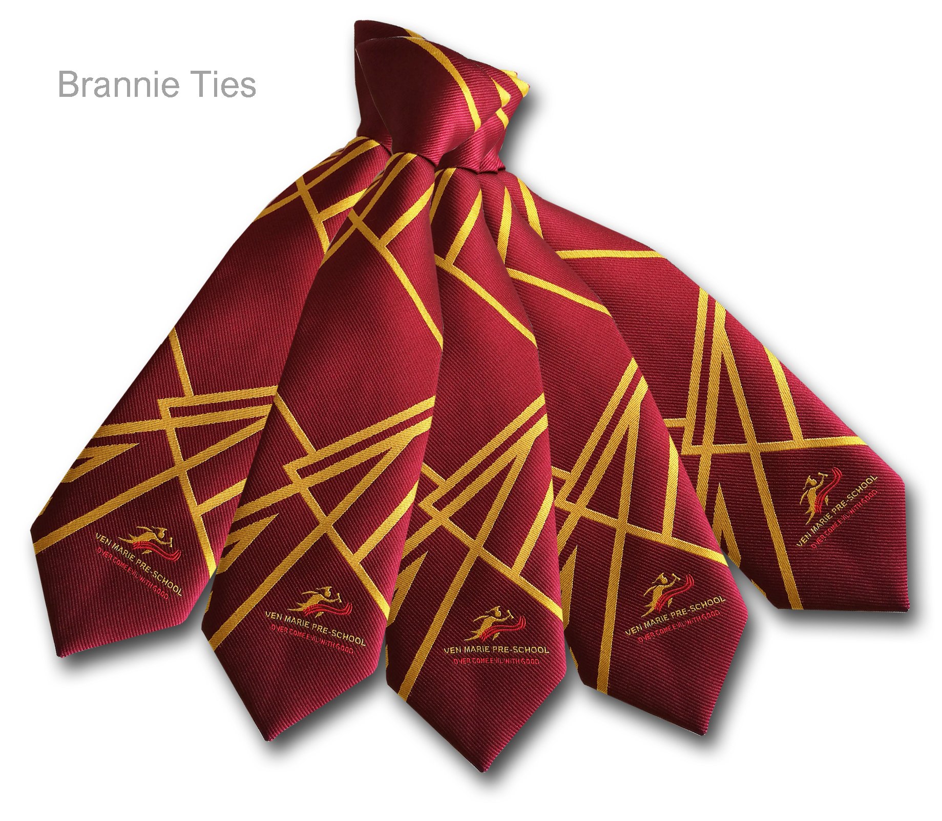 School ties with free logos & colour changes,