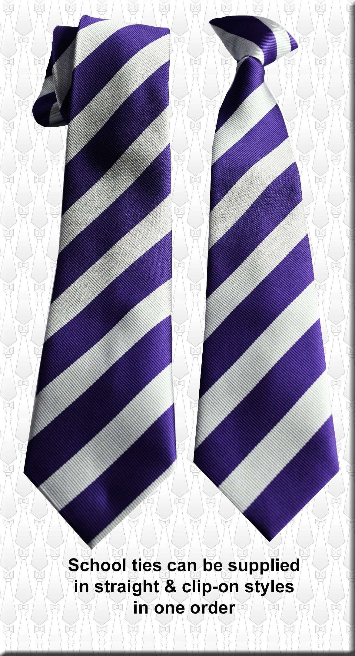 School ties with free logos & colour changes,