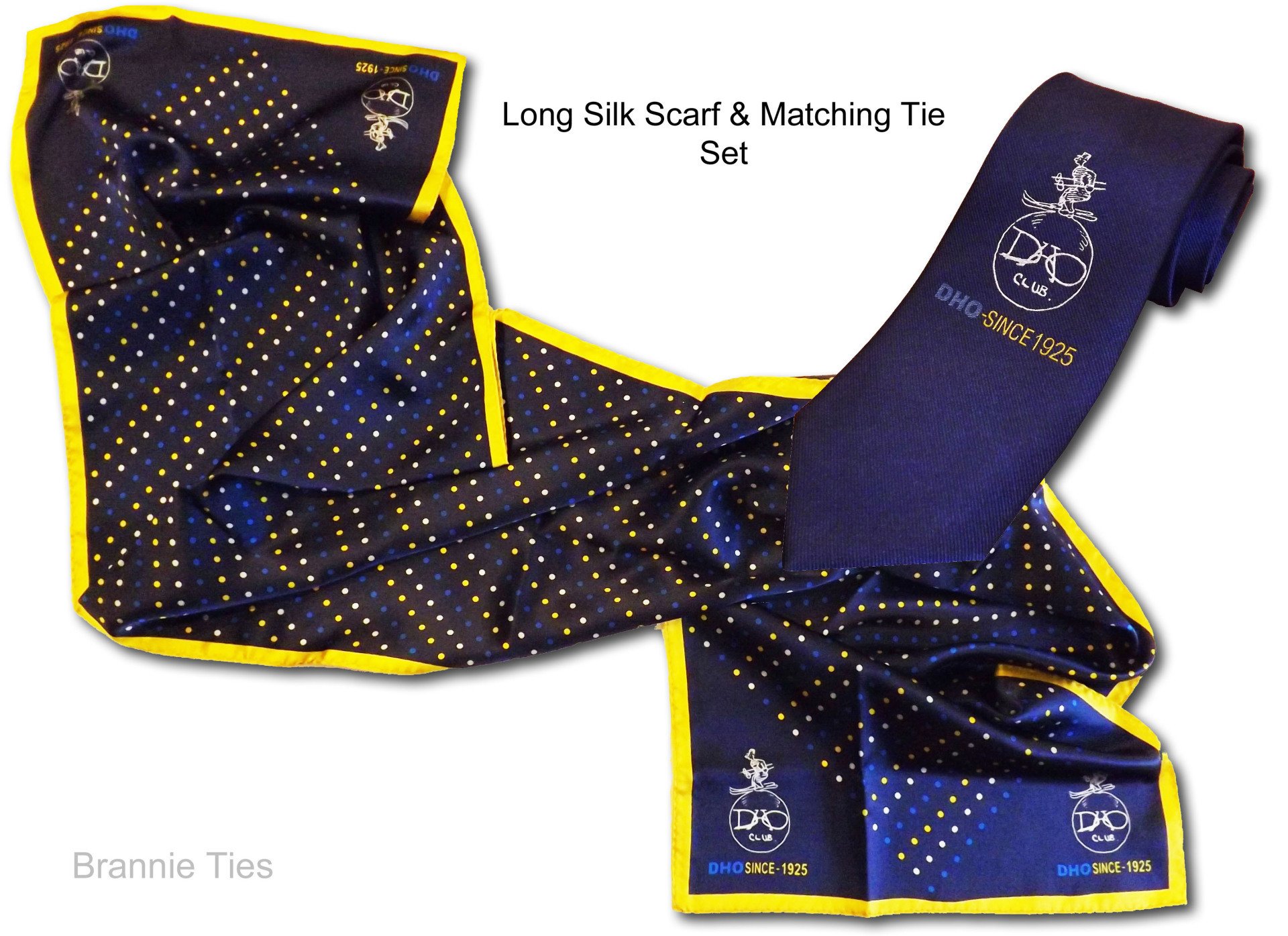 Sports club ties, football club ties, min qty 25pcs