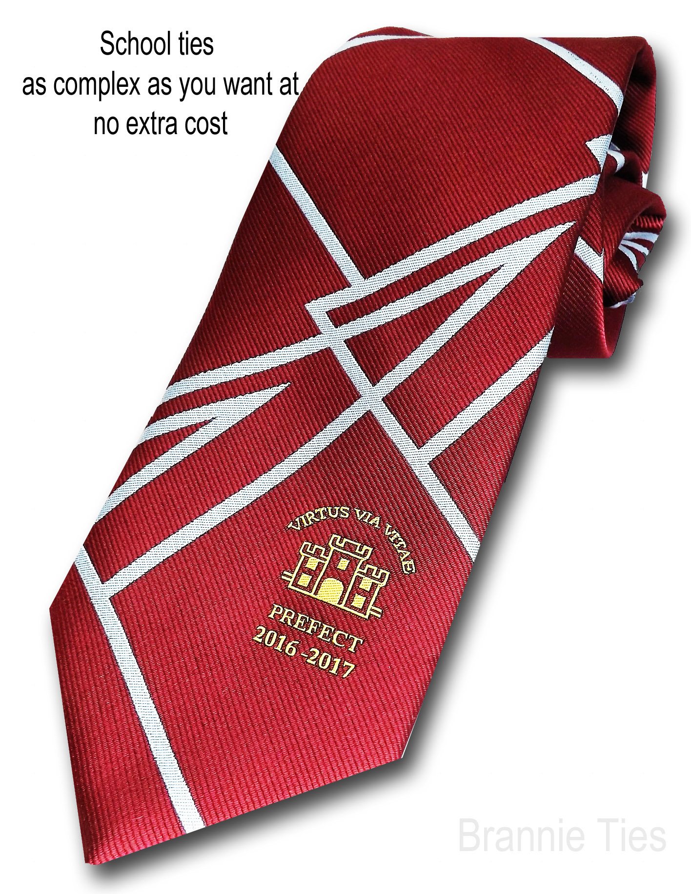 School ties with free logos & colour changes,