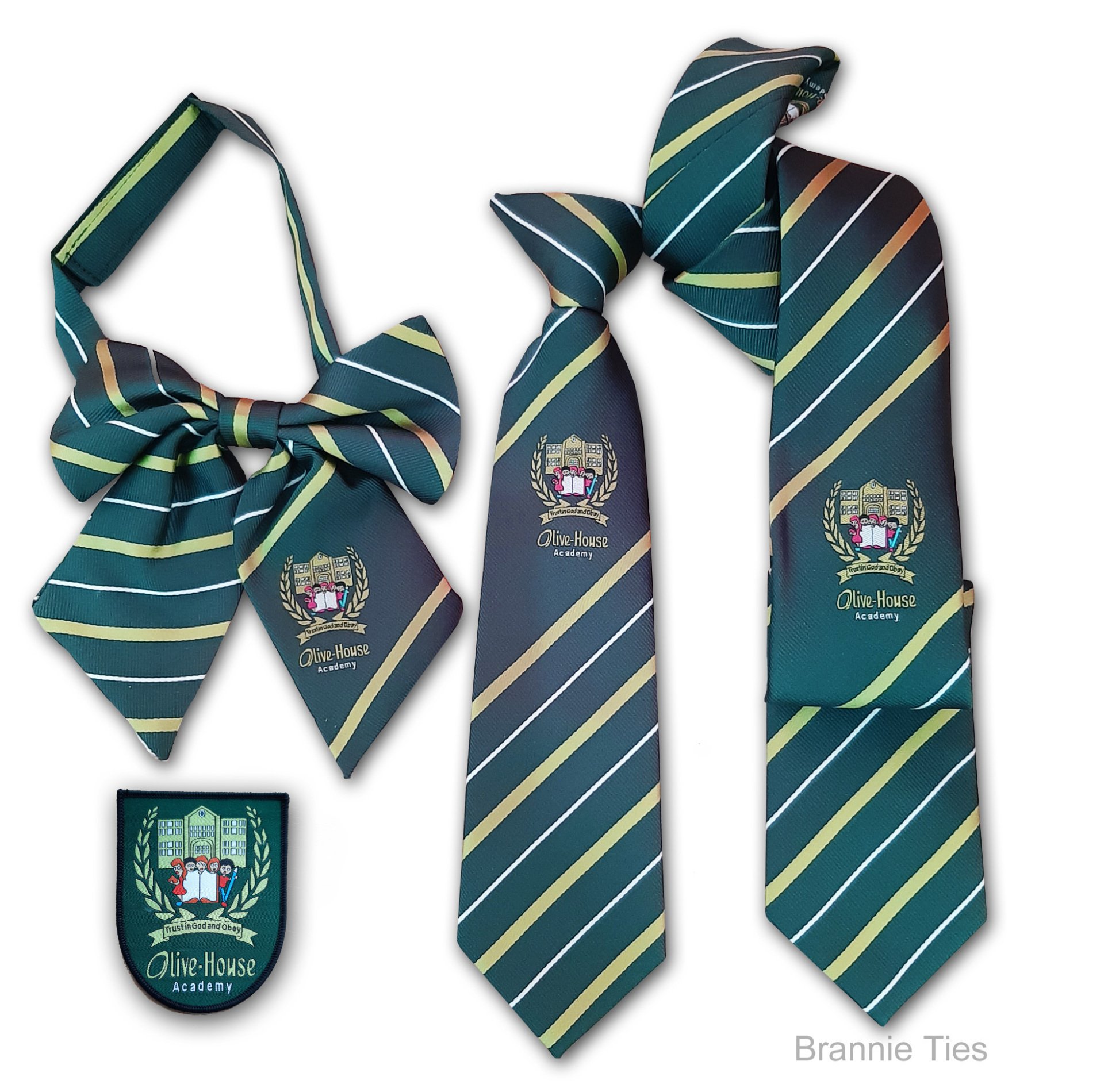 School ties with free logos & colour changes,