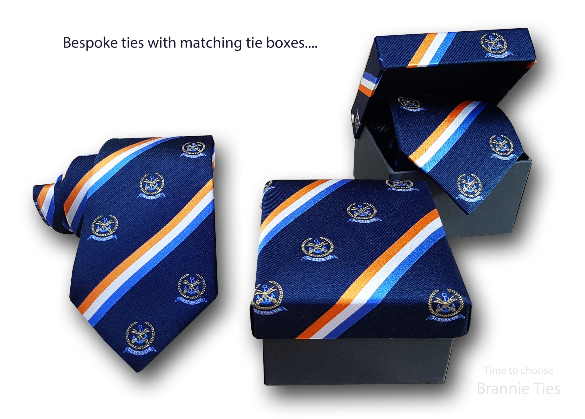 Sports club ties, football club ties, min qty 25pcs