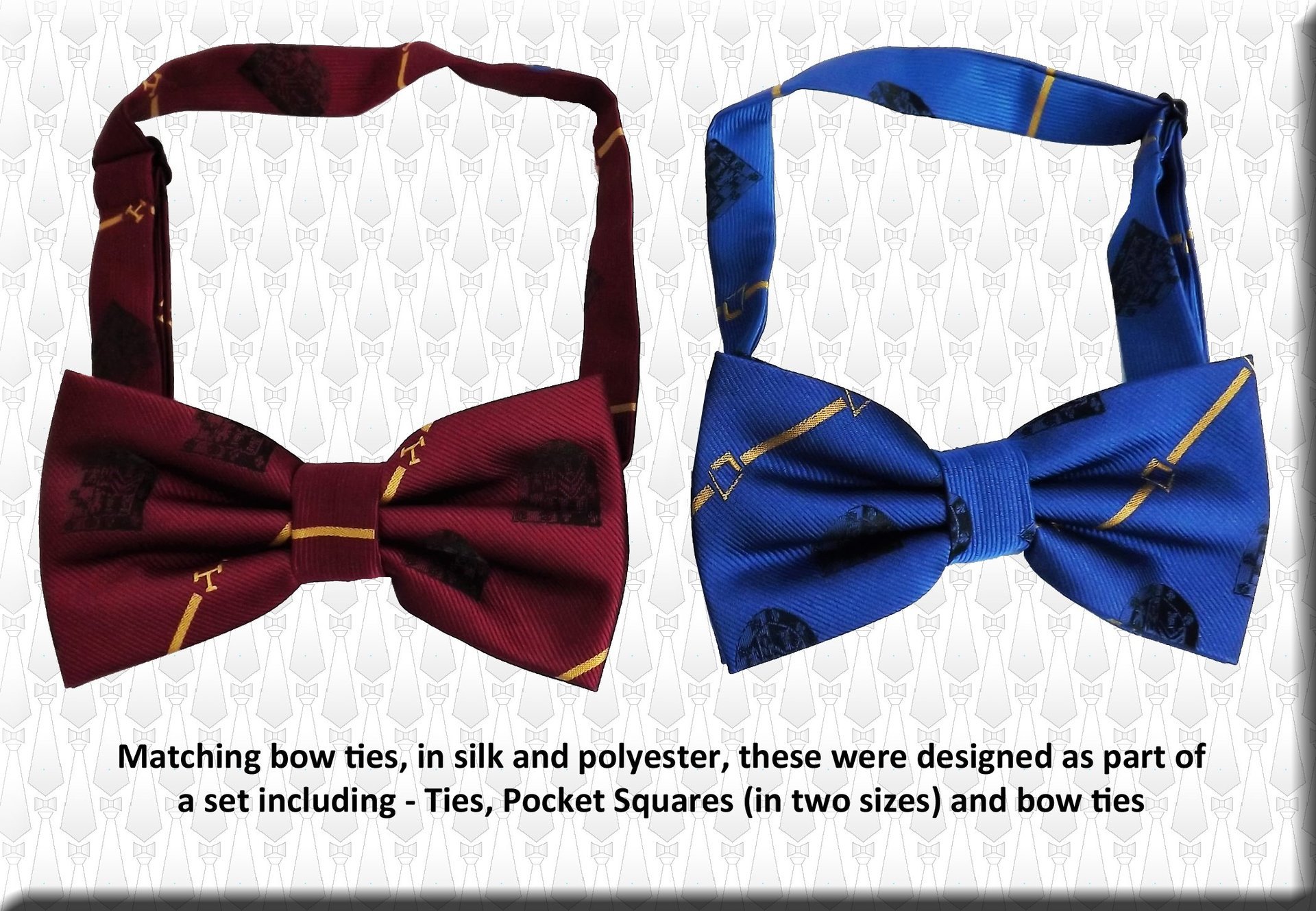 Masonic ties, jewels, bowties, pin badges