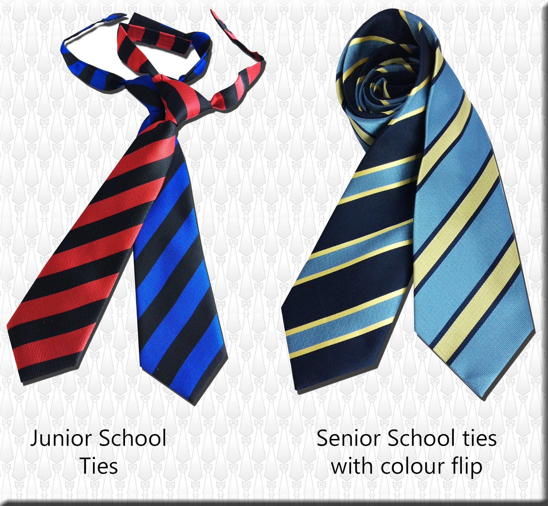School ties with free logos & colour changes,