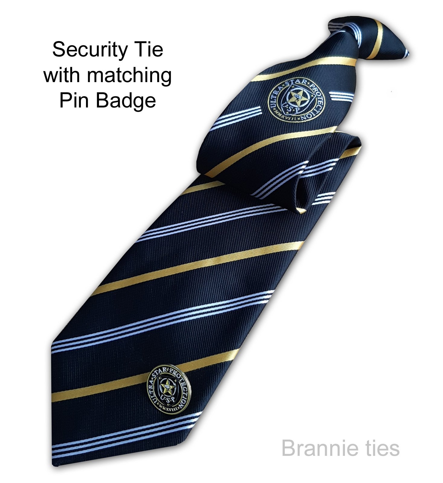 Bespoke Corporate ties and security clip-on ties,