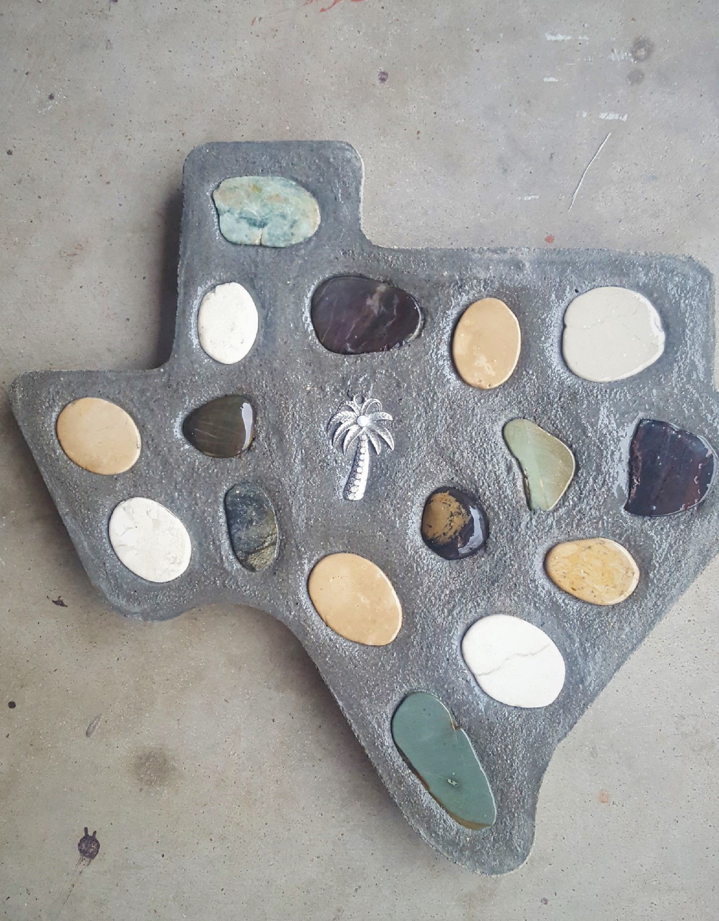 Handmade Texas Shaped Steppin Stones