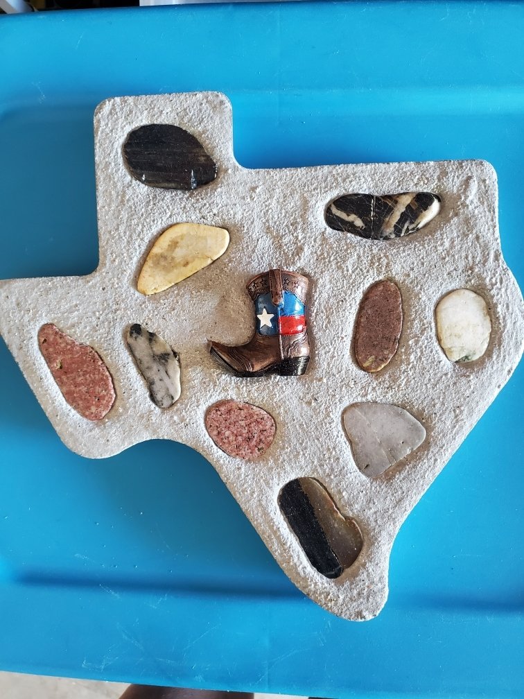 Handmade Texas Shaped Steppin Stones