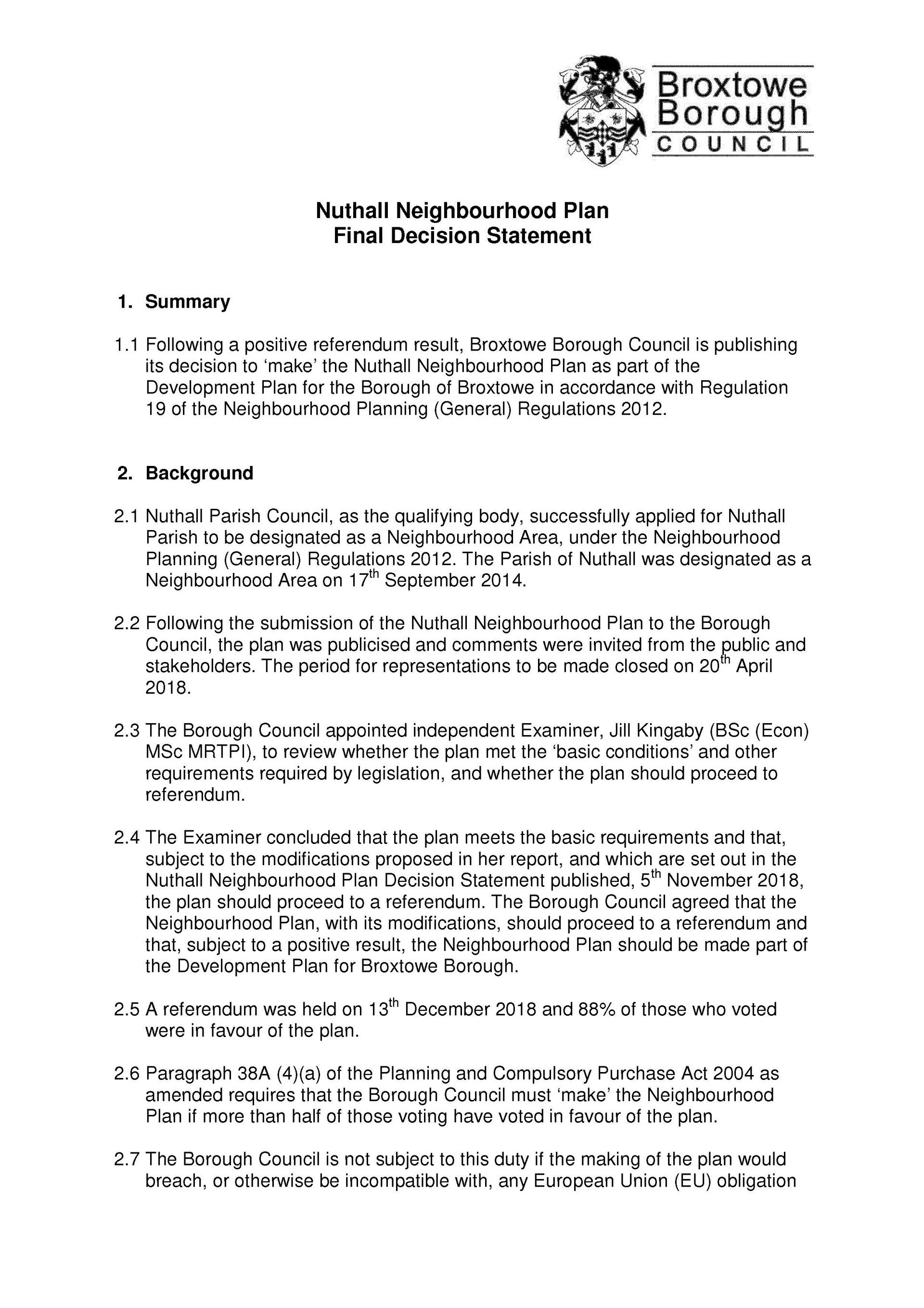 Nuthall Parish Council