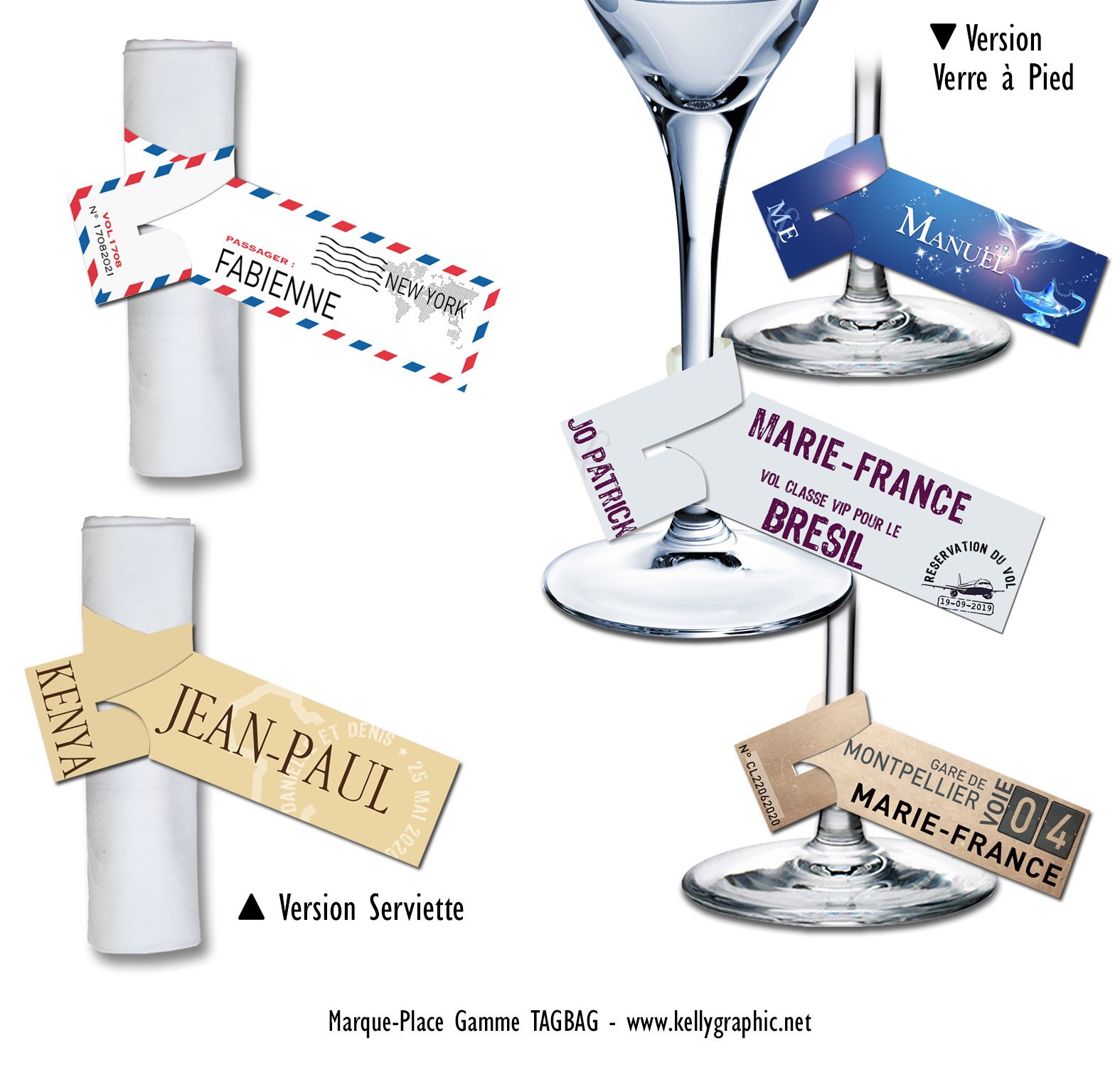 Placer vos invités à tables avec ces marque-places