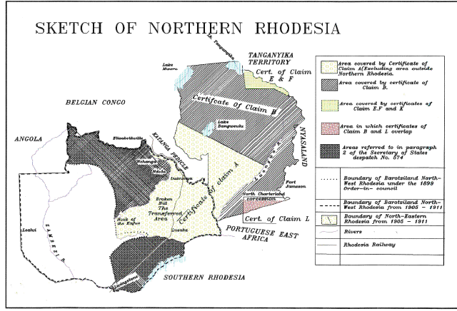 History on Northern Rhodesia currently Zambia.
