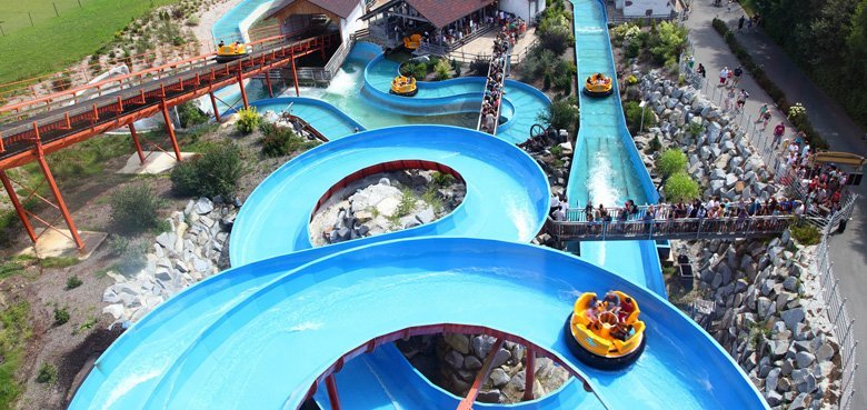 Wasser Rafting Bahn Im Movie Park