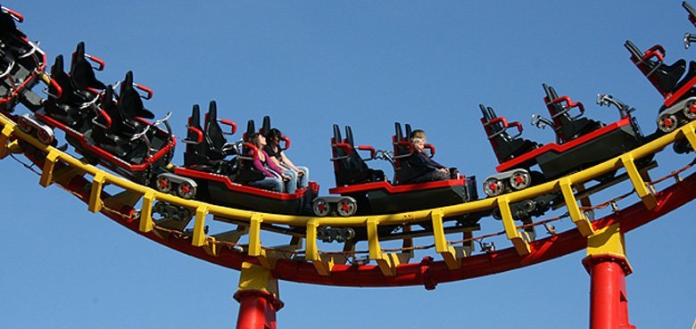 Wiener Prater - Vergnügungspark in Wien mit dem bekannten Riesenrad