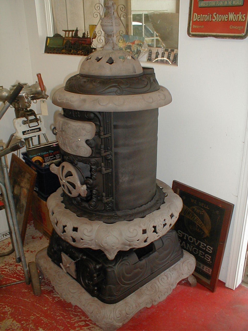Antique wood and coal stoves