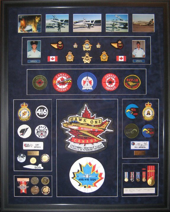 Military Shadow Box - Royal Canadian Air Force and CF18