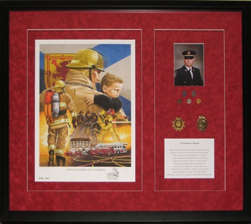 Firefighter Shadow Box - Halifax Fire Department #2