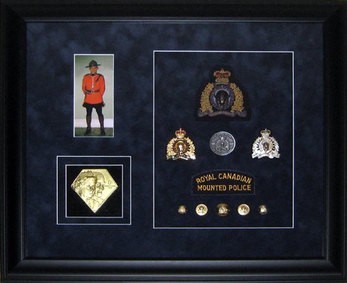 RCMP Memorabilia Shadow Box