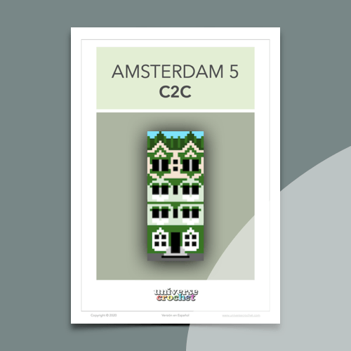 C2C crochet pattern #5 Amsterdam Series