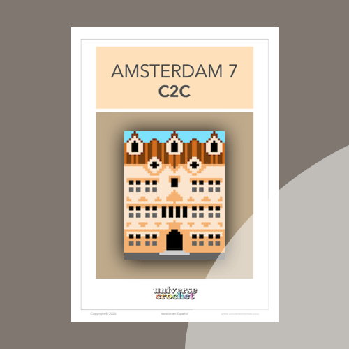 Patrón de crochet C2C número 7 Serie Amsterdam